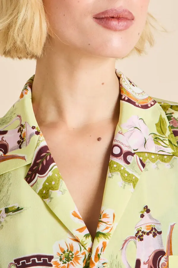 Olivia Von Halle Casablanca Aulenti Plate Pajamas