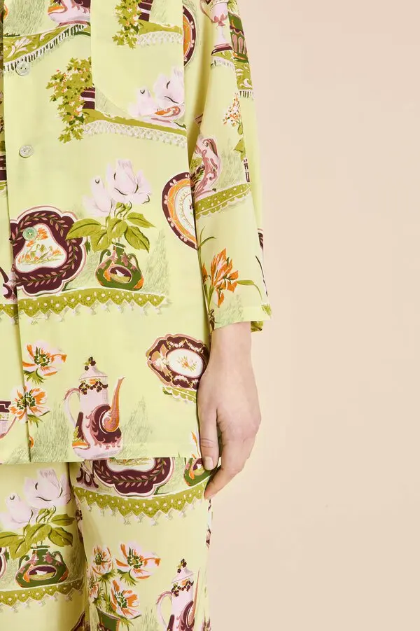 Olivia Von Halle Casablanca Aulenti Plate Pajamas