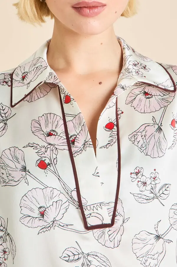 Olivia Von Halle Anita Rosalia Floral Pajamas