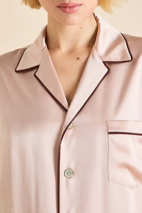 Olivia Von Halle Yves Rose Pajamas