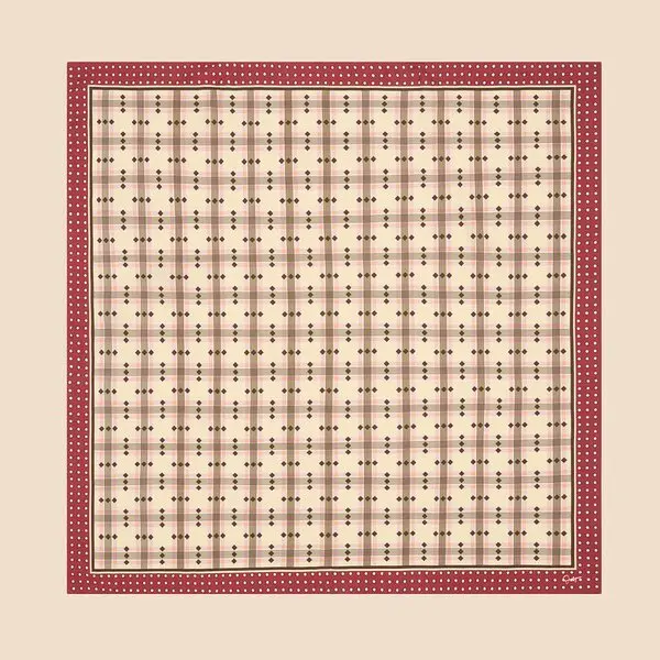Olivia Von Halle Dunaway Cipriani Geometric Scarf - Ivory