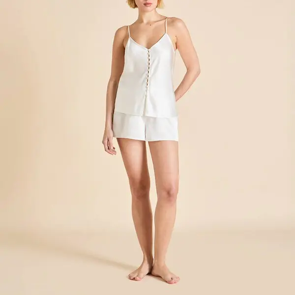 Olivia Von Halle Etta Camisole Set - Ivory