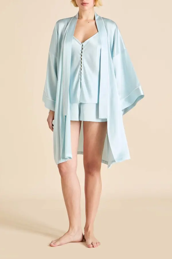 Olivia Von Halle Etta Powder Camisole Set - Blue