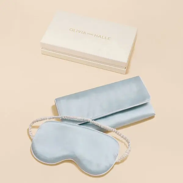 Olivia Von Halle Audrey Eye Mask - Ivory