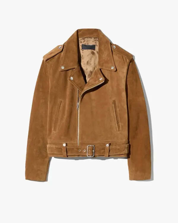 NILI LOTAN Evel Biker Suede Jacket - Martora
