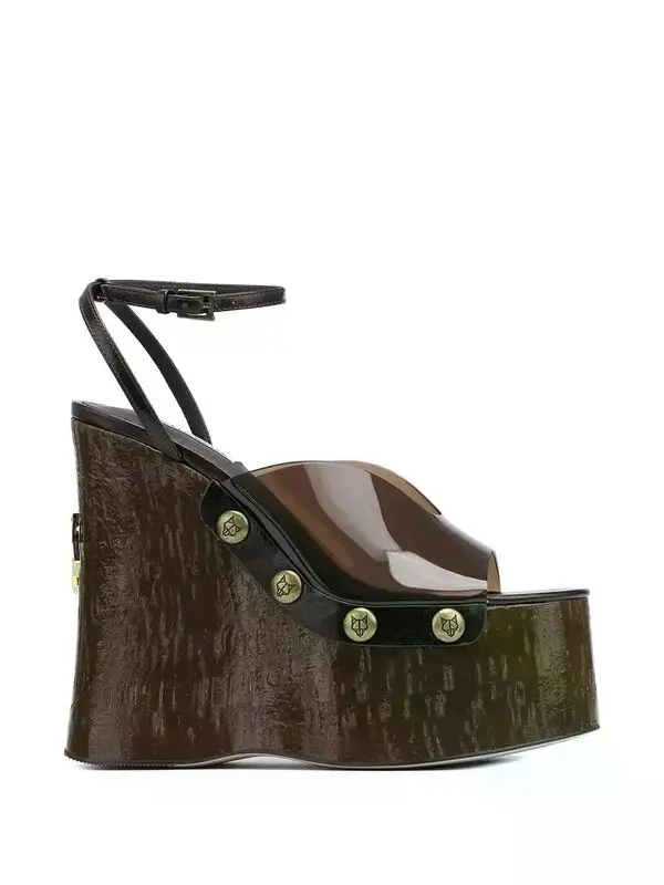 NAKED WOLFE Tiger Lilly Ankle-strap Platform Sandals