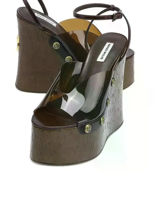 NAKED WOLFE Tiger Lilly Ankle-strap Platform Sandals