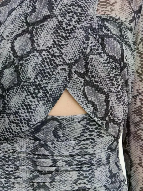Bardot Aliyah Snake Print Dress