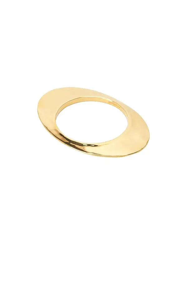 Saint Laurent Oval Bangle Bracelet - Or 3n Patine