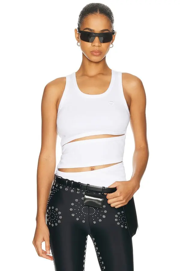 Coperni Spiral Tank Top - White