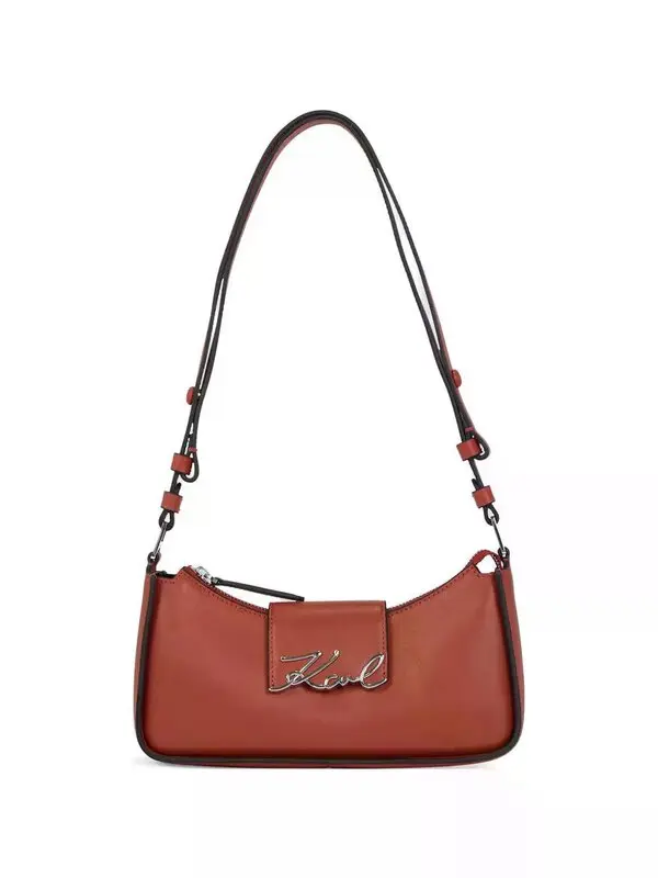 Karl Lagerfeld Logo-plaque Shoulder Bag - Red