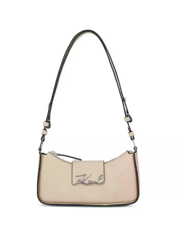 Karl Lagerfeld Logo-plaque Shoulder Bag - Neutrals