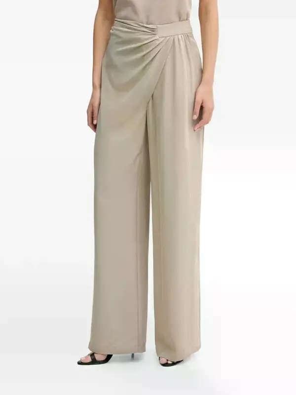 SIMONA CORSELLINI Wide Leg Twisted Trousers
