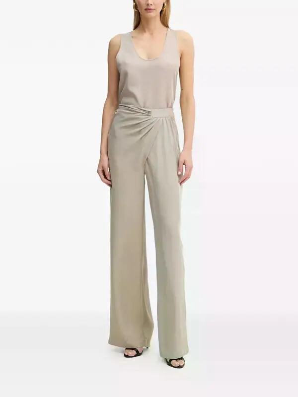 SIMONA CORSELLINI Wide Leg Twisted Trousers