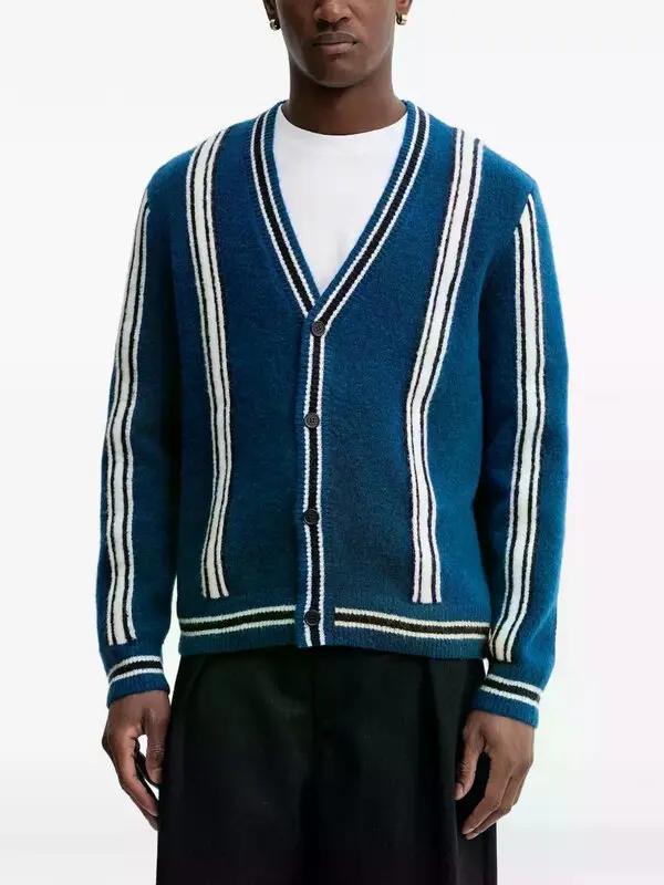 Marc O'polo Striped V-neck Cardigan