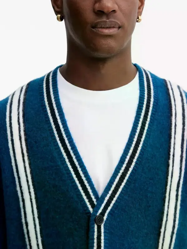 Marc O'polo Striped V-neck Cardigan