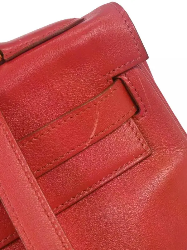Hermès 1999 32 Kelly Vif Gulliver Tote Bag - Red