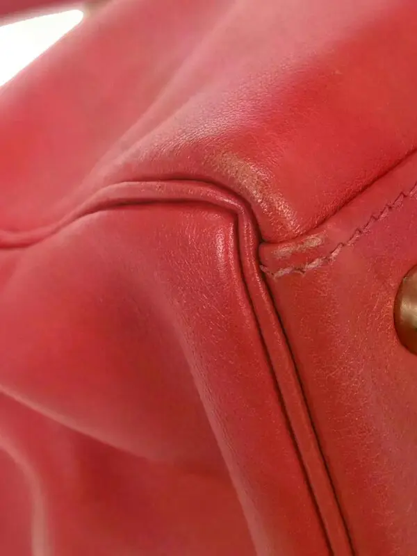 Hermès 1999 32 Kelly Vif Gulliver Tote Bag - Red