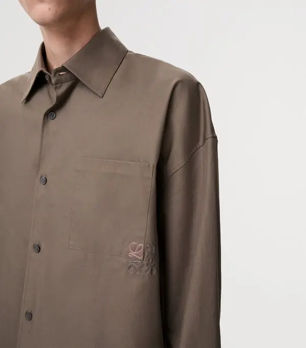 Loewe Cotton-blend Anagram Shirt