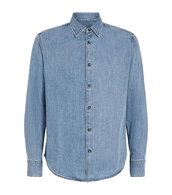 Rag & Bone Cotton-lyocell Denim Shirt - Blue