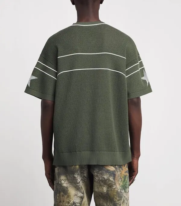Amiri Technical Knitted Logo Oversized T-shirt