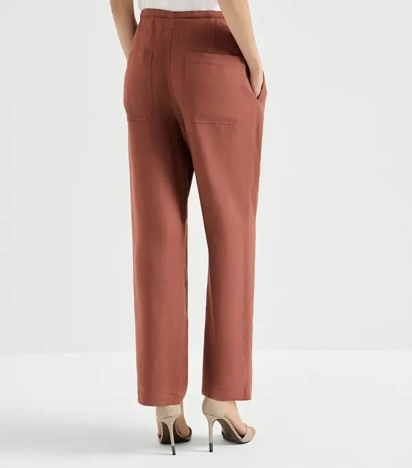 Brunello Cucinelli Twill Drawstring Trousers