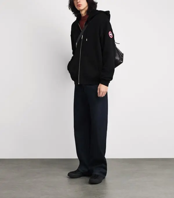 Canada Goose Organic Cotton Rove Zip-up Hoodie - Black