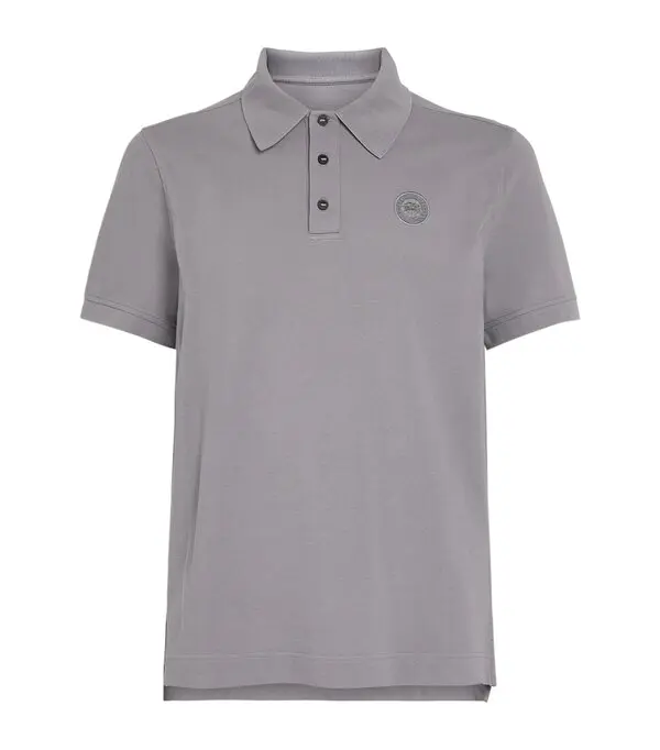 Canada Goose Logo Beckley Polo Shirt - Grey