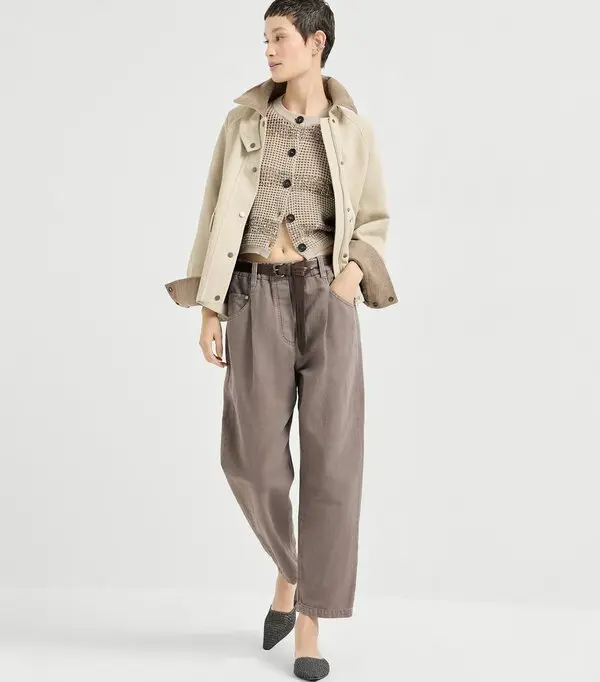 Brunello Cucinelli Cotton-linen Straight Trousers