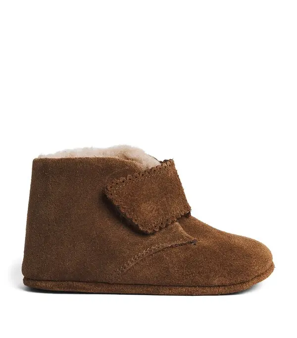 Pepa London Suede Fleece-lined Booties
