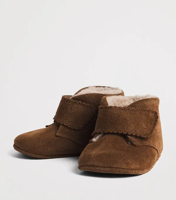 Pepa London Suede Fleece-lined Booties
