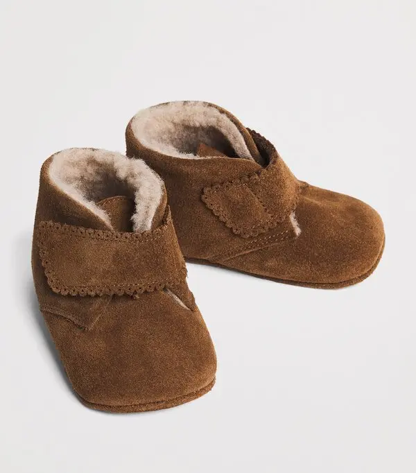 Pepa London Suede Fleece-lined Booties