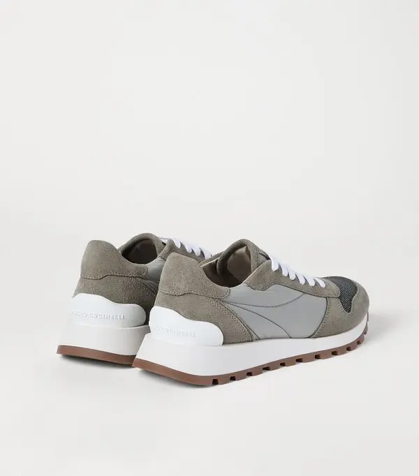Brunello Cucinelli Techno-suede Runner Sneakers