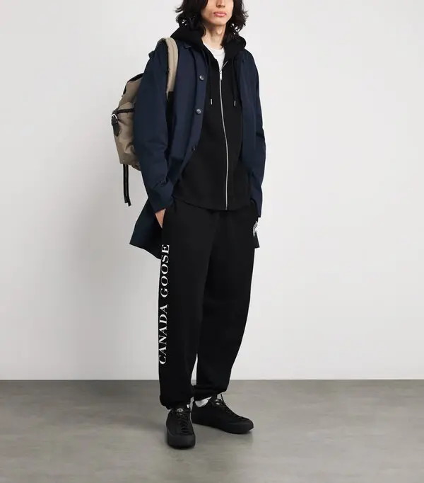 Canada Goose Organic Cotton Graphic Rove Zip-up Hoodie - Black