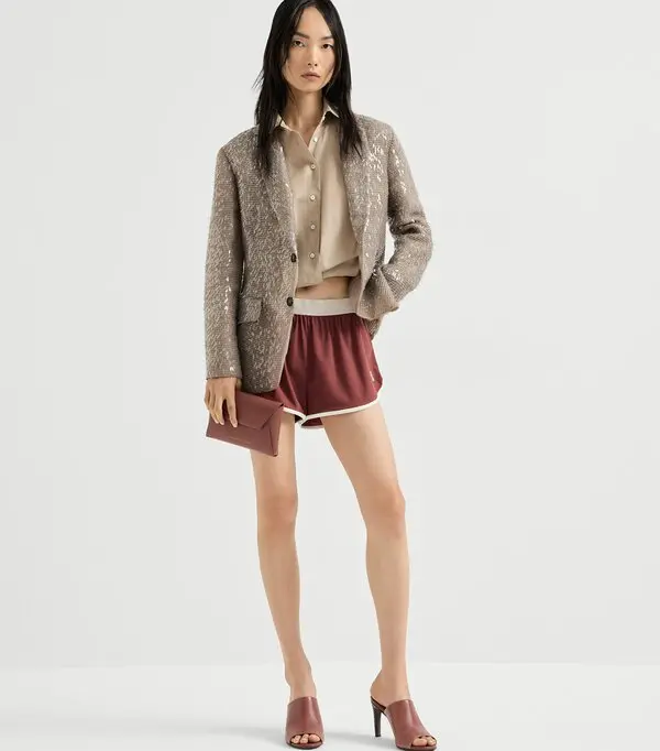Brunello Cucinelli Cotton Organza Shirt - Brown