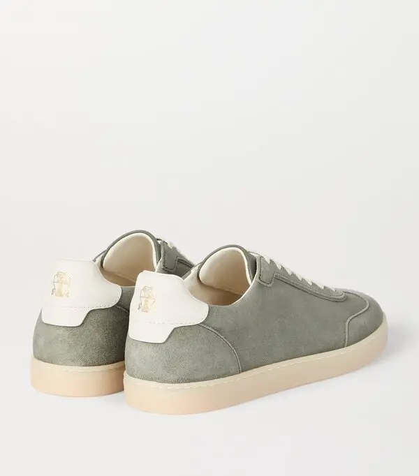 Brunello Cucinelli Suede Low-top Sneakers - Green