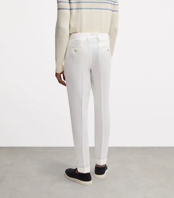 BOSS Linen Tailored Trousers