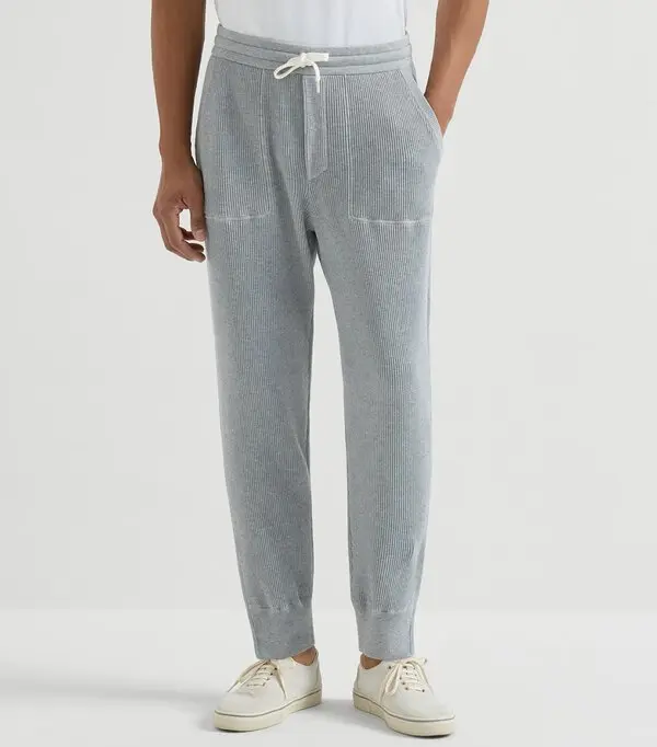 Brunello Cucinelli Cotton Ribbed Sweatpants