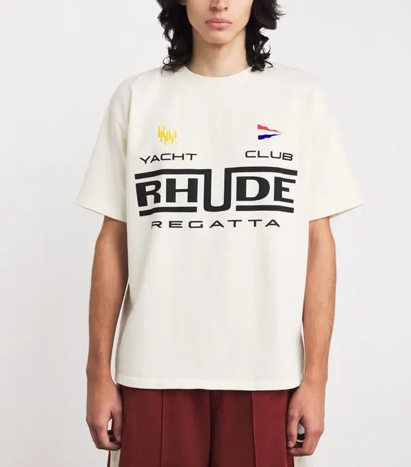 Rhude Cotton Yacht Club T-shirt - White