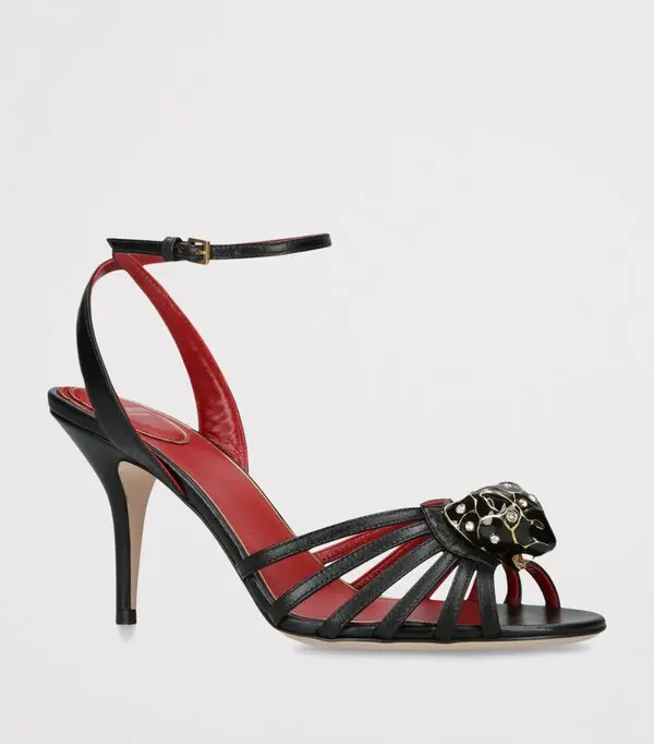 Valentino Garavani Panthea 85 Heeled Leather Sandals