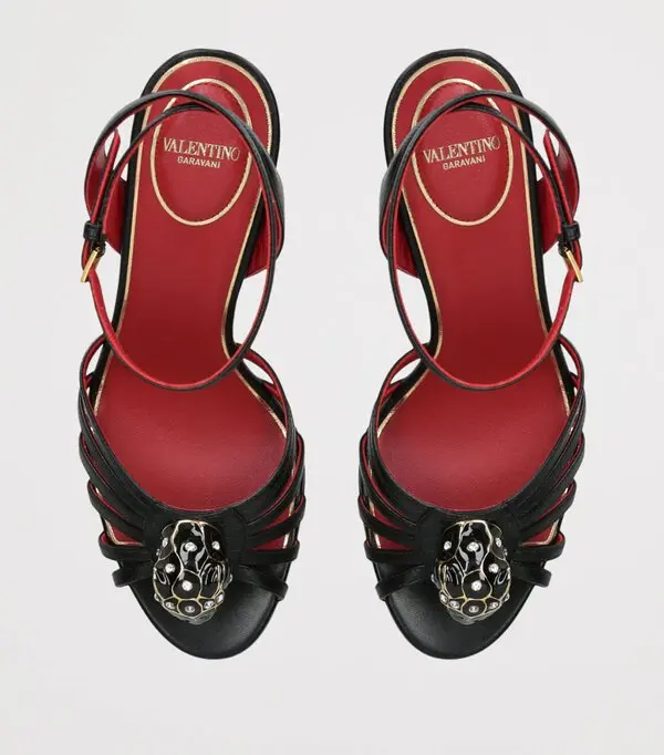 Valentino Garavani Panthea 85 Heeled Leather Sandals