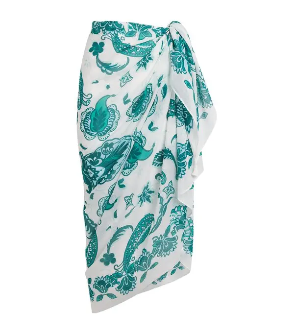 Heidi Klein Cotton-silk Kos Long Sarong - Green