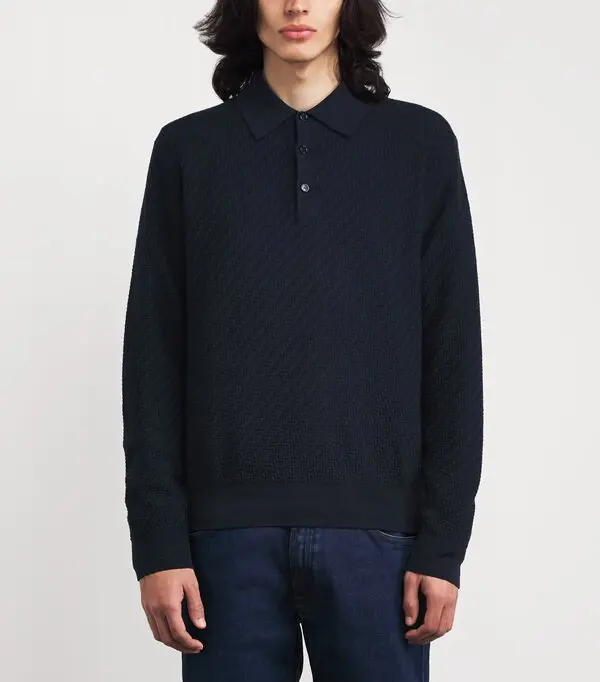 Brioni Cotton-silk-cashmere Polo Shirt