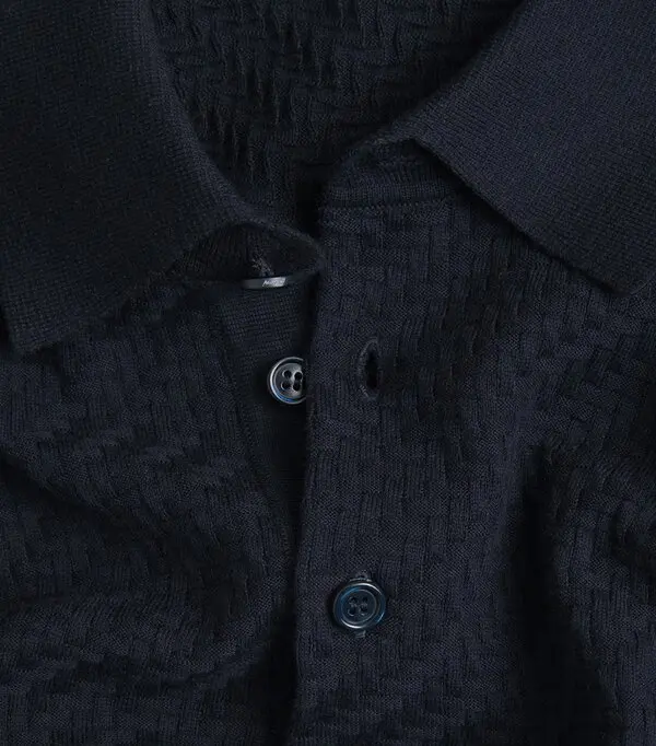 Brioni Cotton-silk-cashmere Polo Shirt