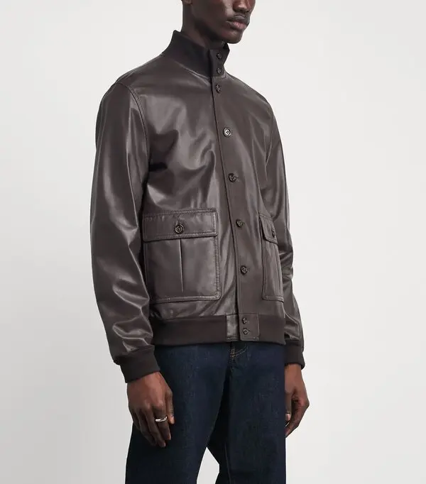 VALSTAR Leather Ino Bomber Jacket