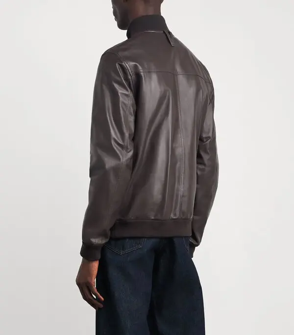 VALSTAR Leather Ino Bomber Jacket
