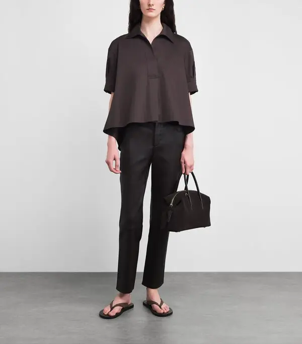 Agnona Stretch-cotton Polo Top