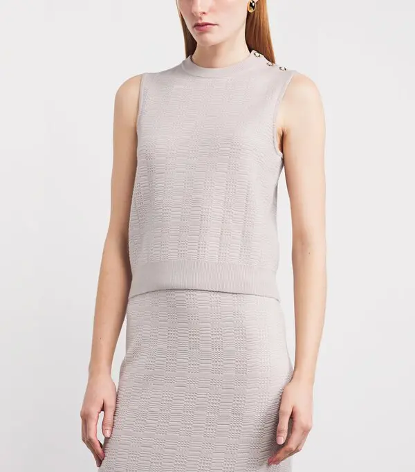 Agnona Wool-blend Sleeveless Top