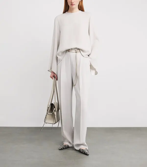 Agnona Pleated Tailored Trousers