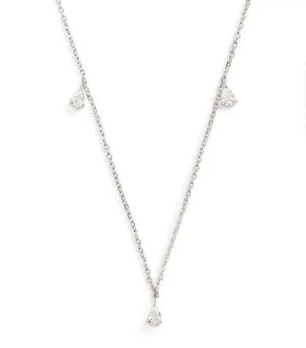 Harrods Gold And Diamond Necklace - White